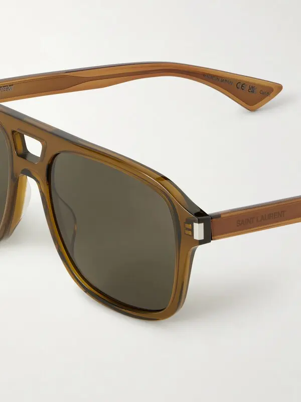 Saint Laurent Aviator-style Acetate Sunglasses