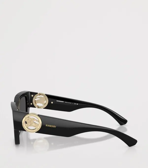 Burberry Injected Be4472u Square Sunglasses - Black