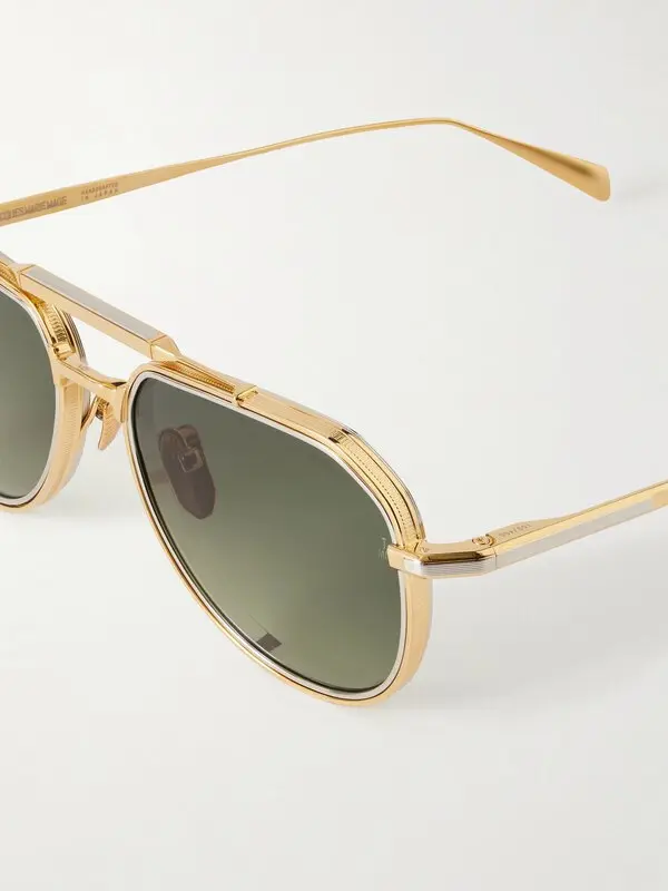 JACQUES MARIE MAGE Commander Aviator-style Sunglasses