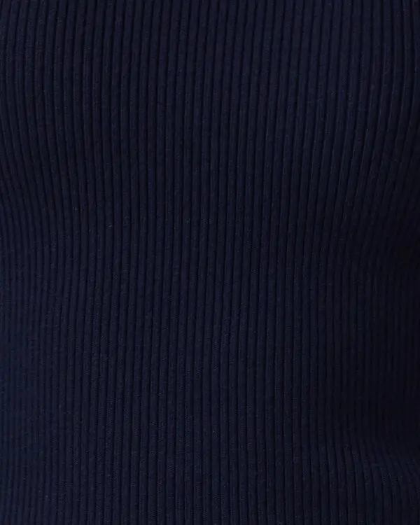 ANDIATA Griet Rib-knit Sleeveless Top - Navy