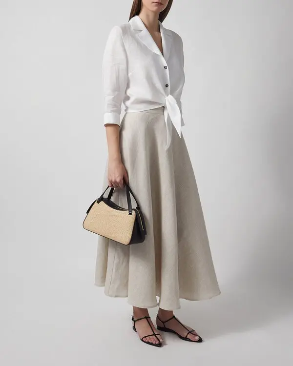 ANDIATA Kity Linen Midi Skirt