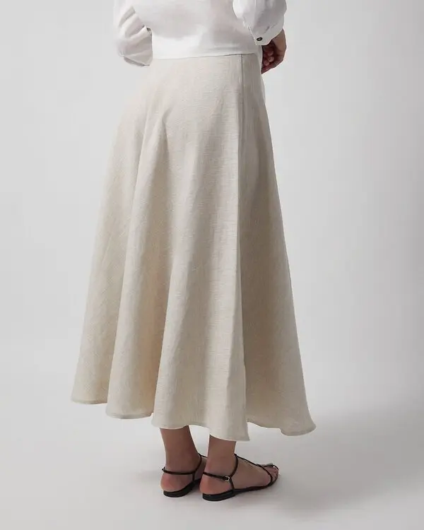 ANDIATA Kity Linen Midi Skirt