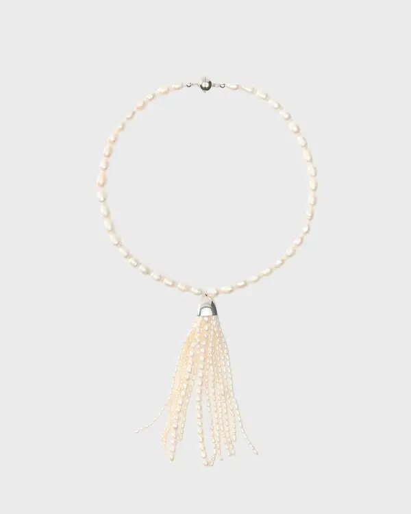 JULIETTA Delfina Freshwater Necklace - Pearl