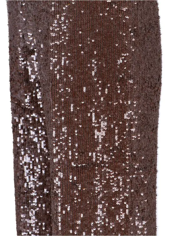 P.a.r.o.s.h Sequin Pants - Brown