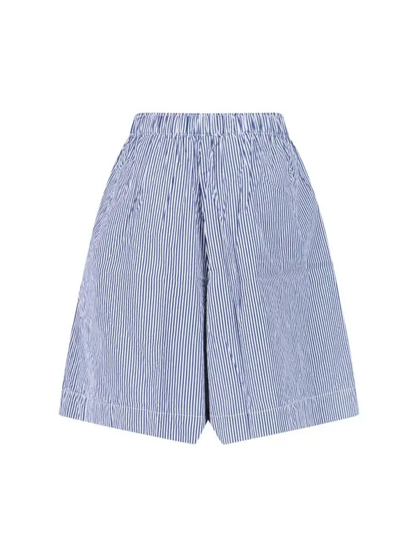MC2 SAINT BARTH Striped Shorts - Blue