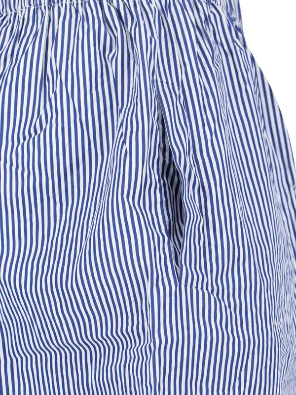 MC2 SAINT BARTH Striped Shorts - Blue