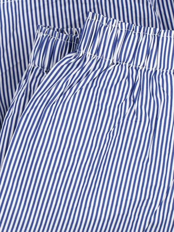 MC2 SAINT BARTH Striped Shorts - Blue