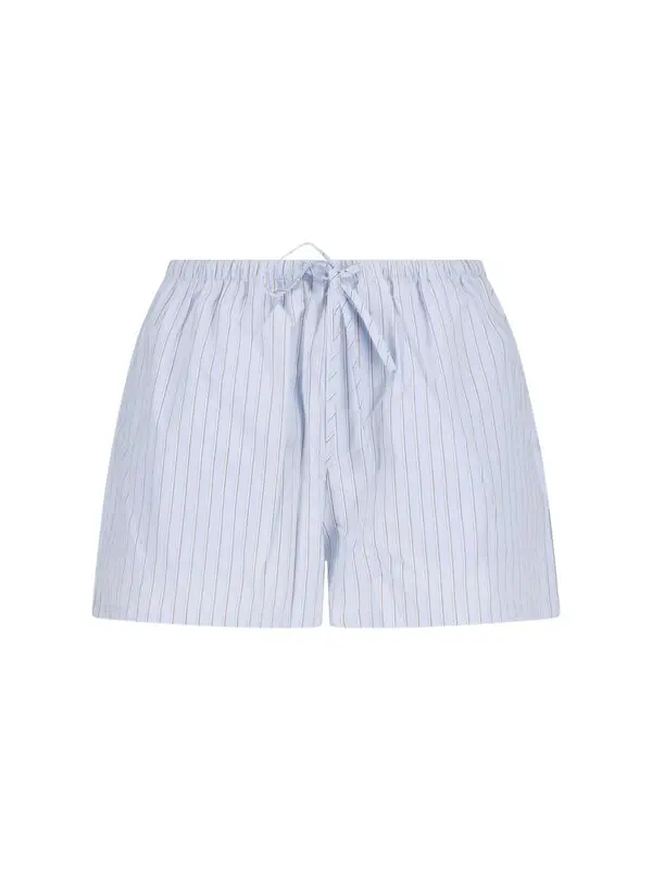 MC2 SAINT BARTH Striped Shorts - Light Blue