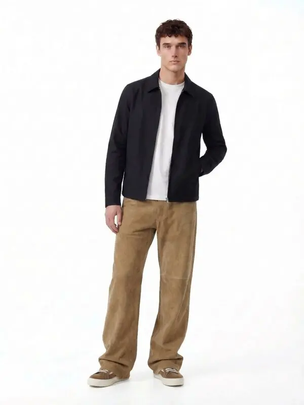 Rick Owens Suede Wide-leg Pants - Brown