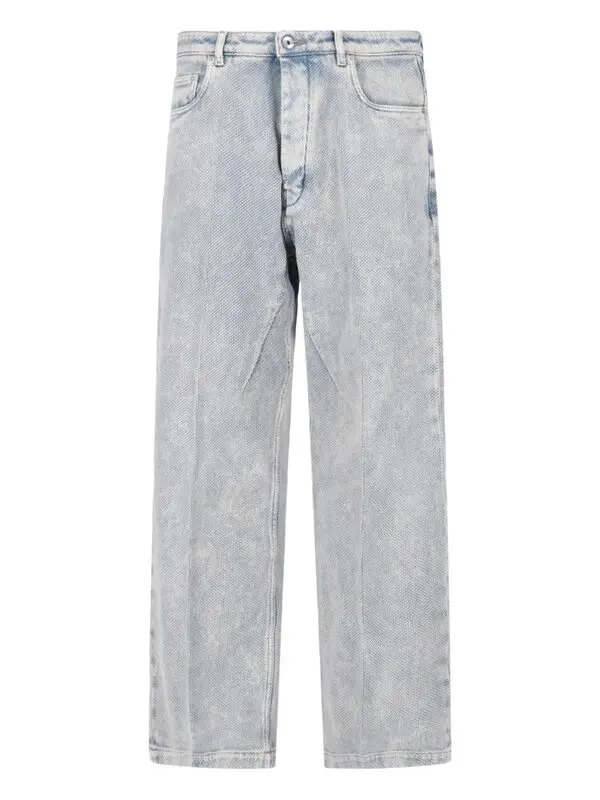 Rick Owens Straight Leg Jeans - Blue