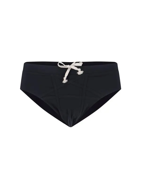 Rick Owens Beach Briefs - Black