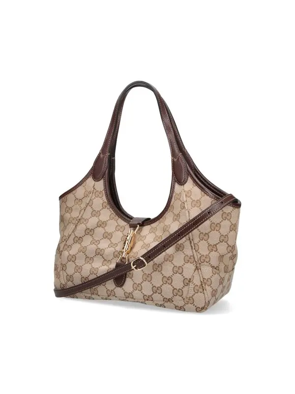 Gucci Small "mercato" Tote Bag - Beige