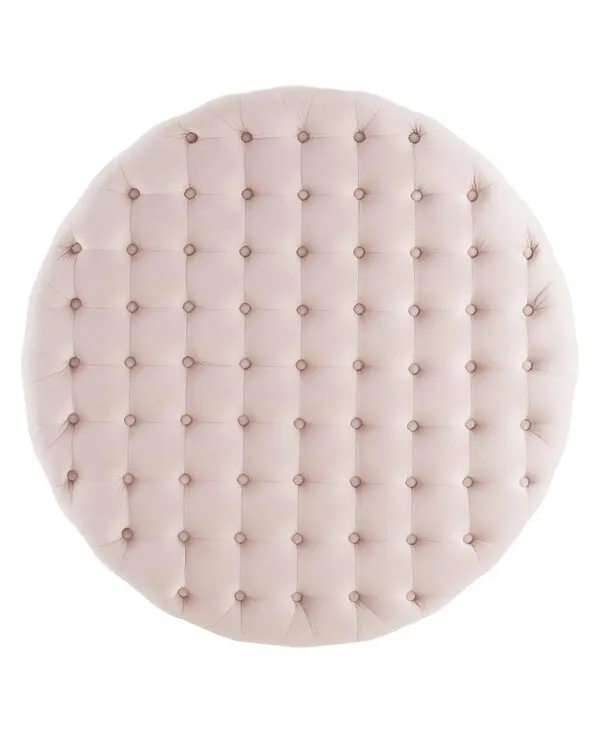 MODWAY Ensconce Tufted Performance Velvet Round Ottoman