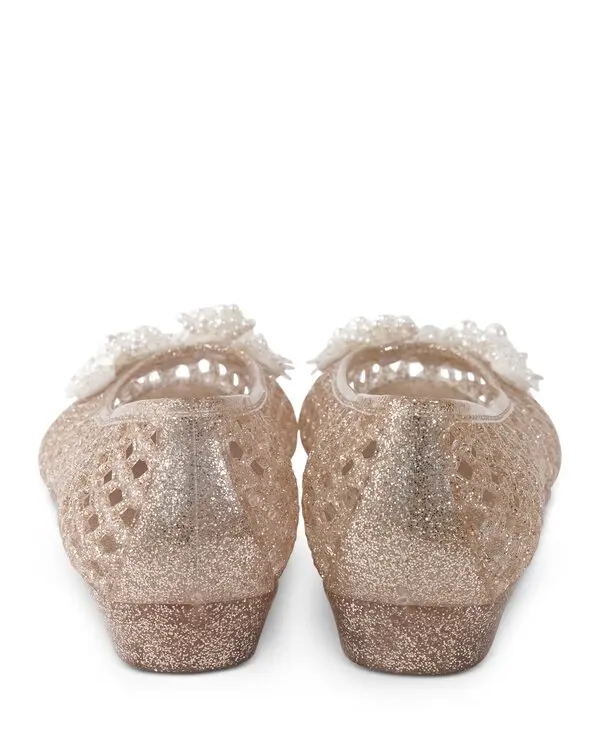 HEAVENLY JELLY Daisy Sequin & Imitation Pearl Flower Jelly Shoes