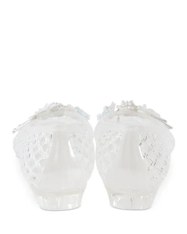HEAVENLY JELLY Camelia Sequin & Imitation Pearl Jelly Shoes