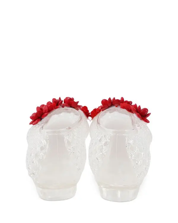 HEAVENLY JELLY Nova Sequin Flower Jelly Shoes