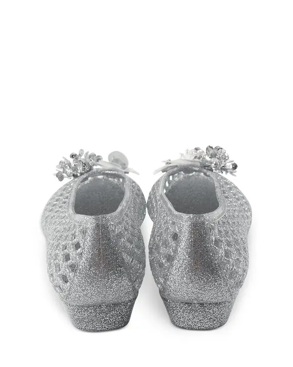 HEAVENLY JELLY Vow Sequin Flower Jelly Shoes