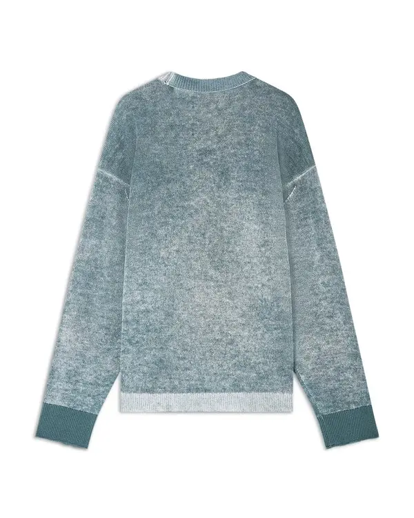 Emporio Armani Virgin Wool Blend Printed Sweater