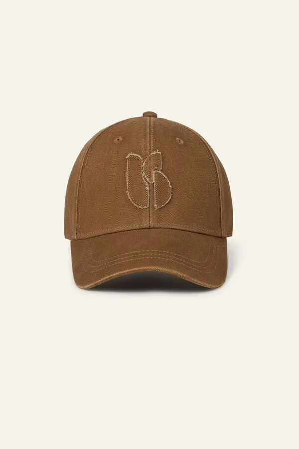 Ba&sh Halyce Cotton Baseball Cap - Brown