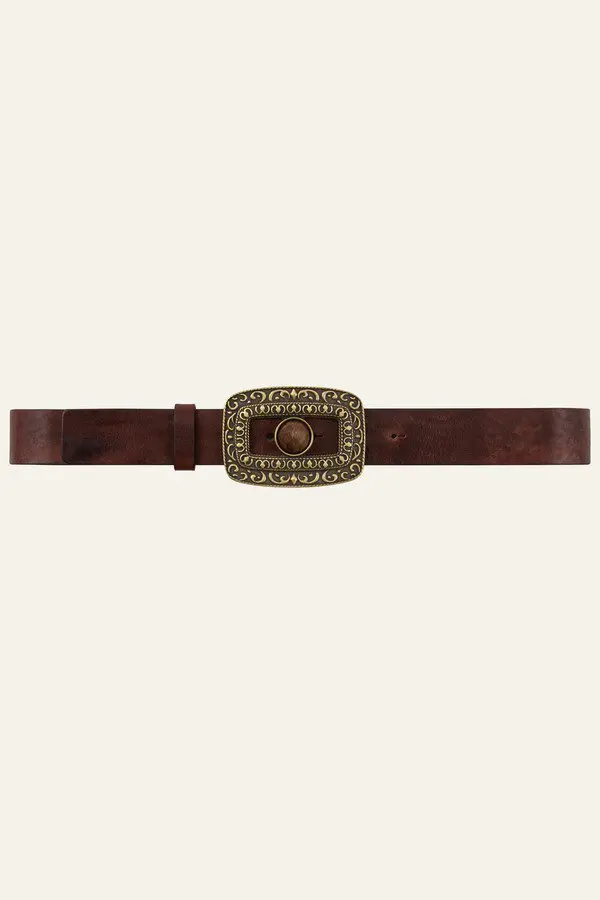 Ba&sh Boni Leather Belt - Natural