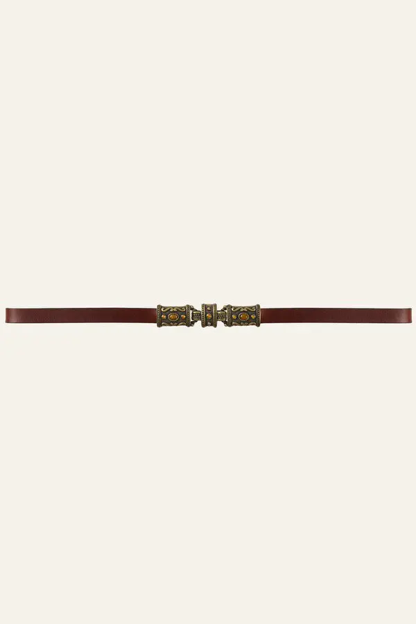 Ba&sh Bara Leather Belt - Natural