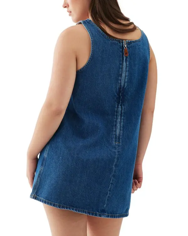 PARKE Med Wash Mini Denim Dress