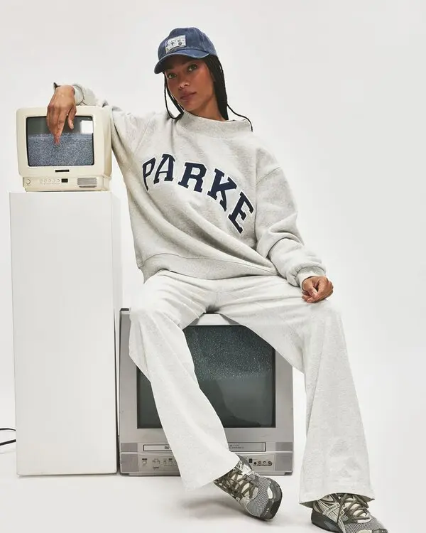 PARKE Varsity Mock Neck Sweatshirt