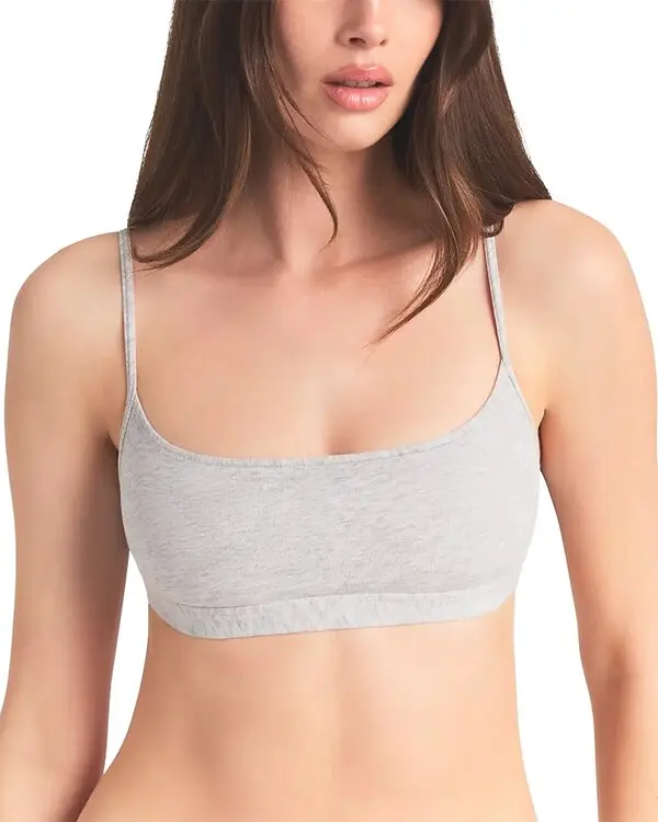 SKIMS Everyday Scoop Neck Bralette - Light Heather Grey