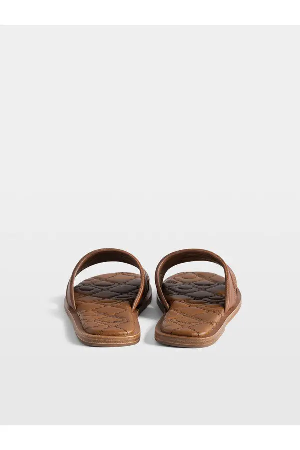 Zadig&Voltaire Beach Monogram Leather Mules - Red