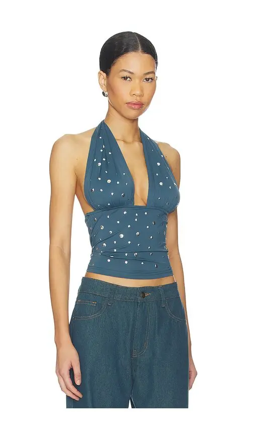 Lioness Safari Halter Top - Slate