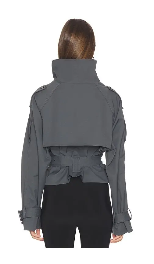Lioness Cropped Trench - Olive
