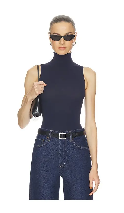 Commando Ballet Sleeveless Bodysuit - Navy