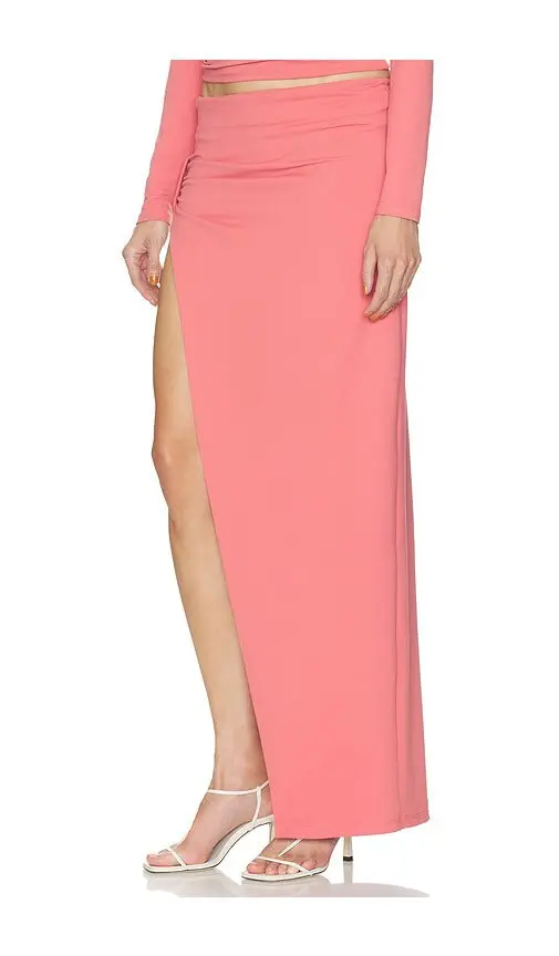 Susana Monaco Side Gathered Skirt - Rosa