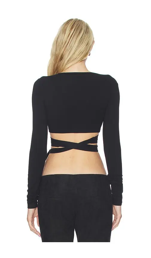 Lioness Long Sleeve Wrap Blouse