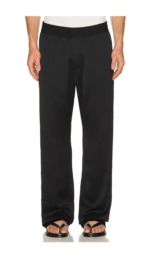 LES DEUX Houston Plisse Pants - Black