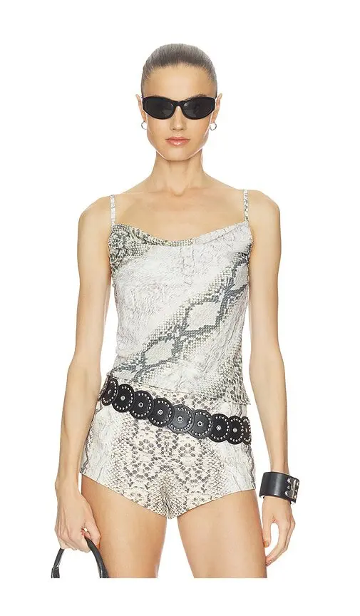 MADISON THE LABEL Solange Top - Snake Print