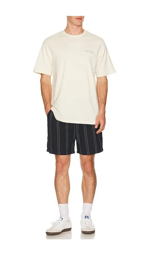 LES DEUX Lawson Stripe Shorts - Dark Navy