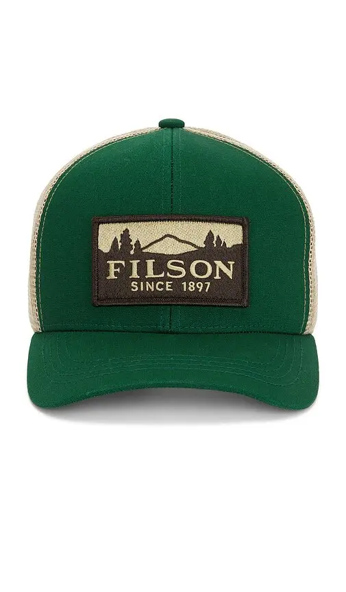 Filson Scenic Logger Mesh Cap - Pine & Brown