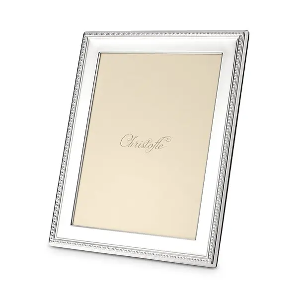 Christofle Perles Silverplated Frame, 5 X 7 - Silver