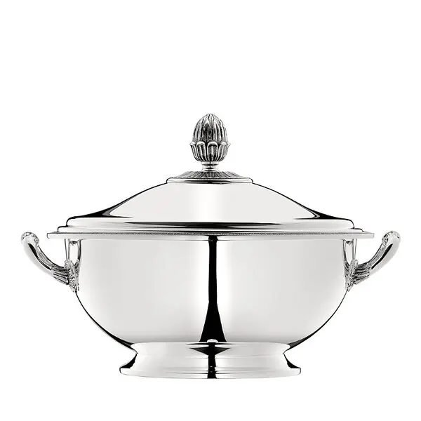 Christofle Malmaison Plated Covered Soup Toureen - Silver