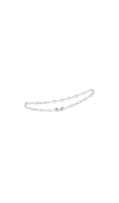 Jenny Bird Dhani Anklet In Metallic Silver - Platinum