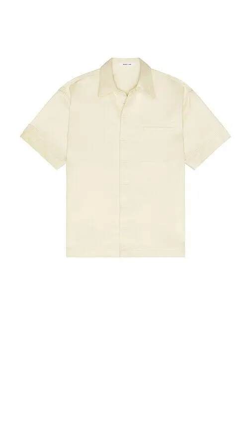 Helmut Lang Short Sleeve Loop Tape Shirt In Cream - E02