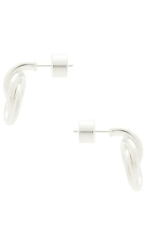 HEAVEN MAYHEM Micro Knot Earrings - Silver