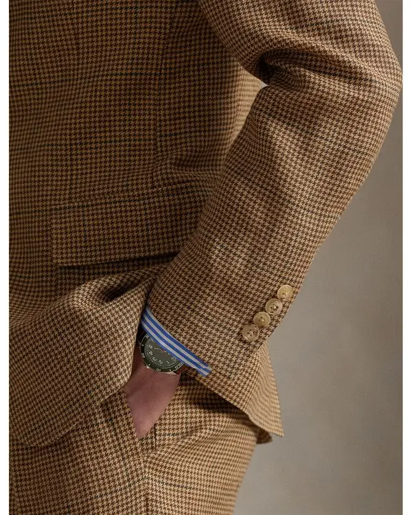 Polo Ralph Lauren Polo Tailored Fit Summer Tweed Jacket - Tan/brown