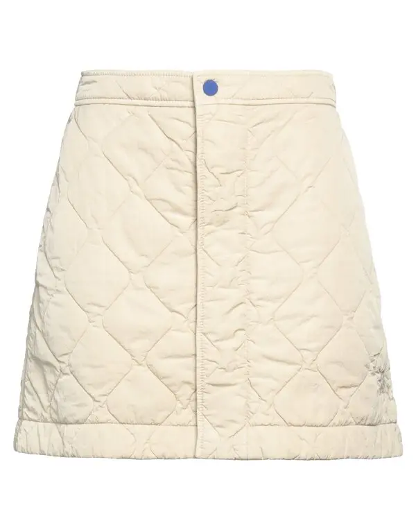 Burberry Quilted Flared Mini Skirt - Beige