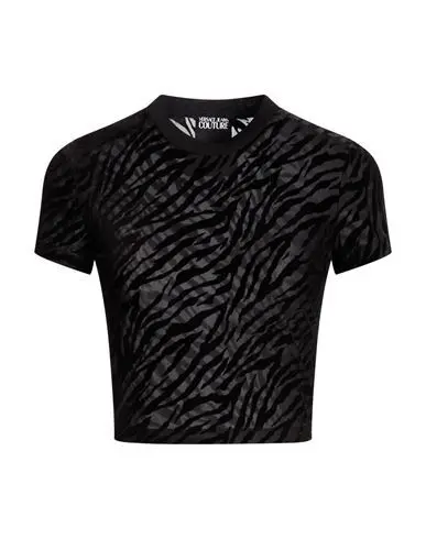 Versace Zebra-print Jersey Crop Top