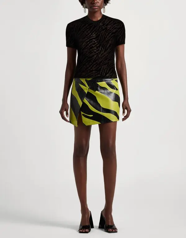 Versace Zebra-print Jersey Crop Top
