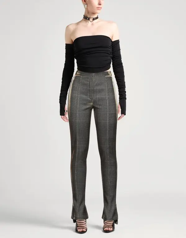 MUGLER Glen Plaid Bootcut Trousers