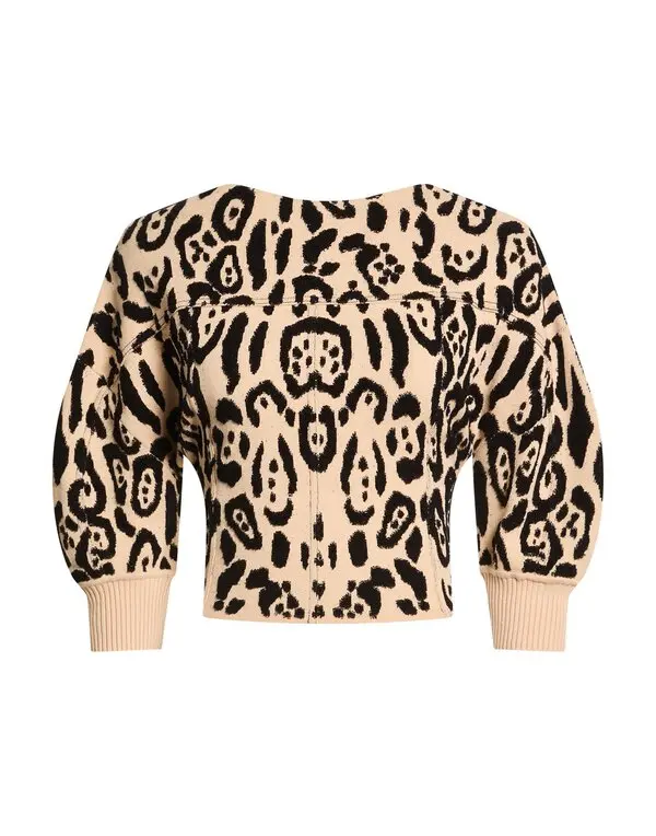 Sportmax Leopard-print Jacquard-knit Sweater