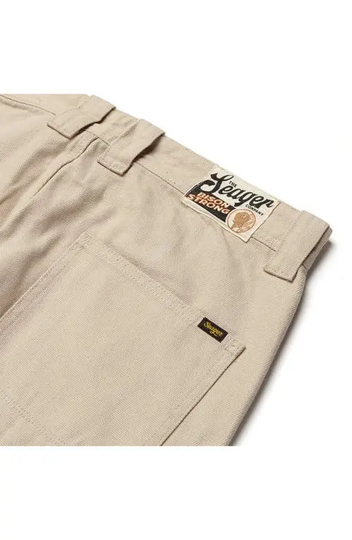 SEAGER CO Bison Cotton Canvas Carpenter Pants